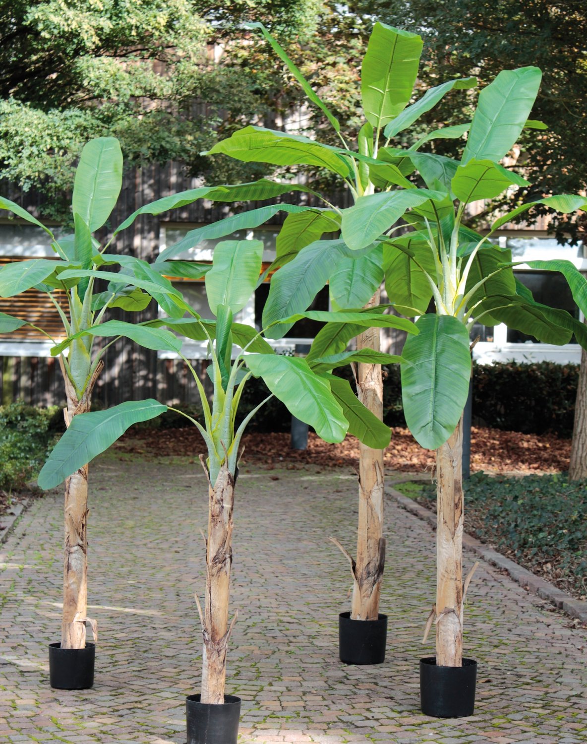 Künstlicher Bananenbaum, getopft, 270 cm, grün