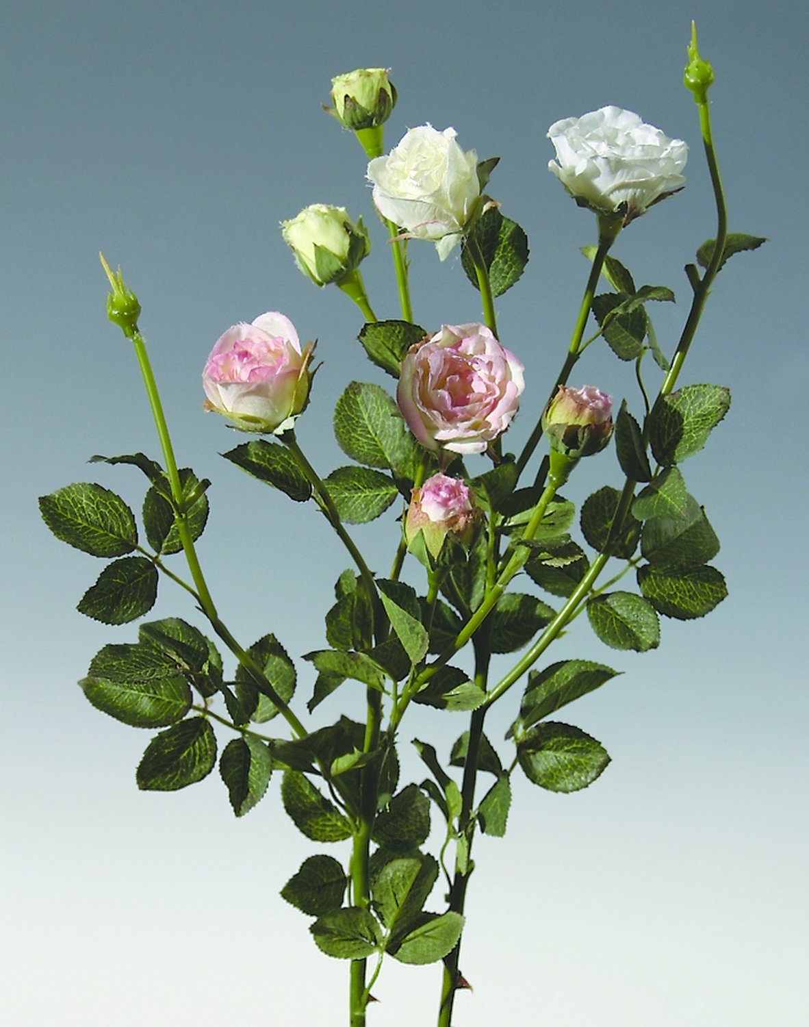 Künstlicher Rosenzweig, 43 cm, hellrosa